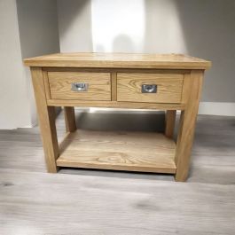 Large Oak Console Table