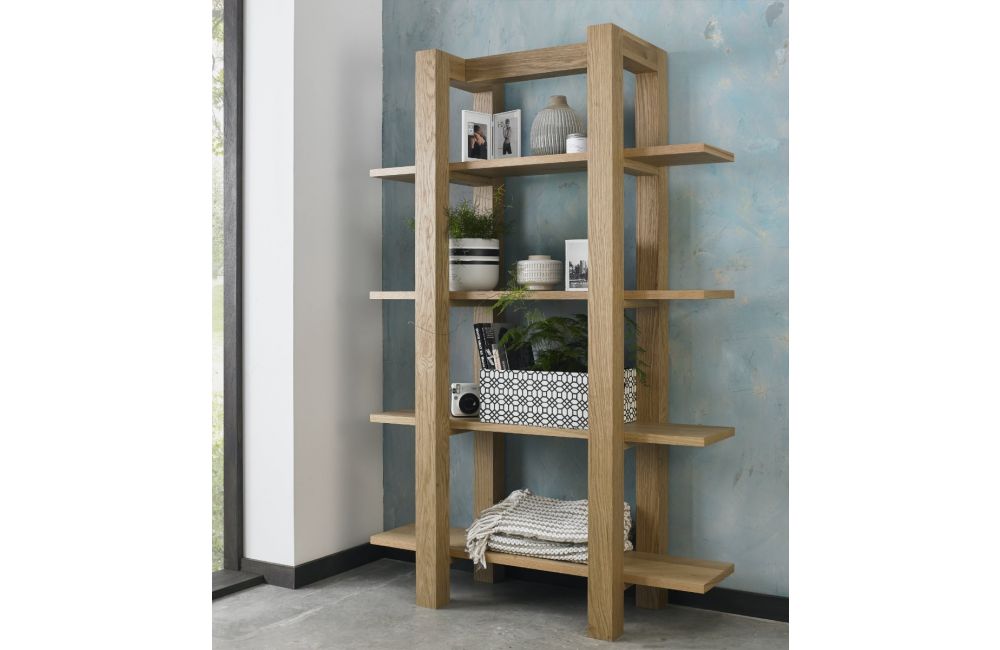 Light Oak Open Shelf Unit