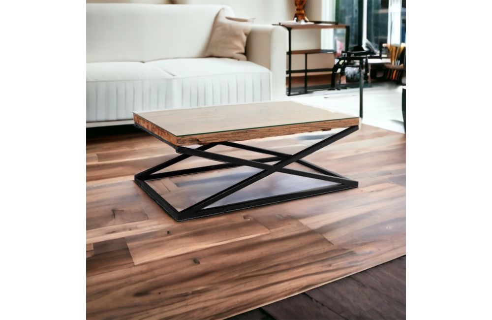 Phoenix Coffee Table with Glass
